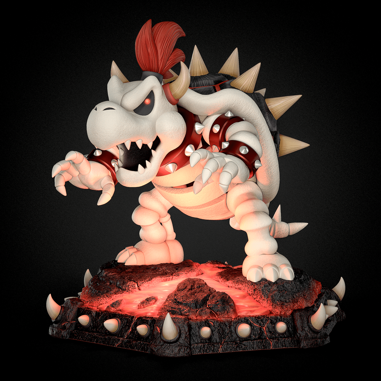 【Pre-sale】Dry Bowser with LED-The Super Mario Bros-Black Swan ...