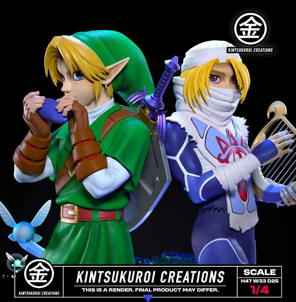 【Pre-sale】1/4 Scale Standing LINK and SHEIK with LED-The Legend of ...
