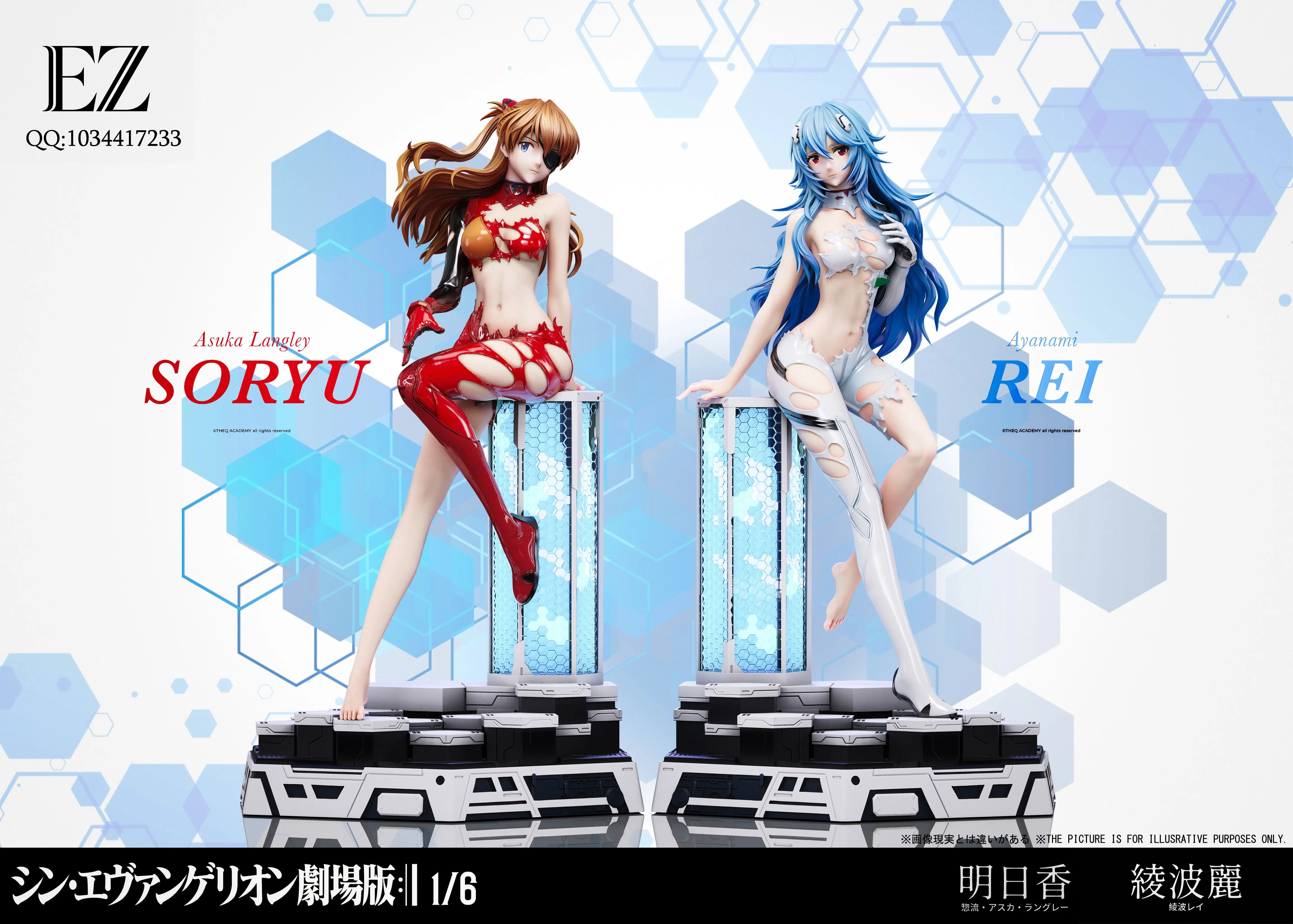 【Pre-sale】1/6 Scale Asuka and Ayanami Rei-EVA-EZ Studio ...