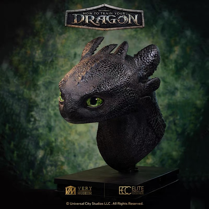 【Pre-sale】1/1 Scale Bust of Toothless Licensed-How to Train Your Dragon ...