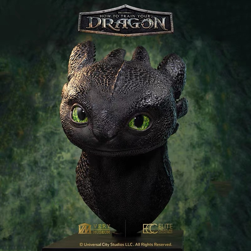 【Pre-sale】1/1 Scale Bust of Toothless Licensed-How to Train Your Dragon ...