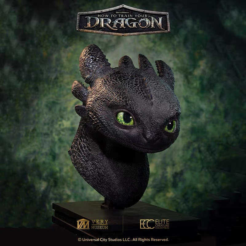【Pre-sale】1/1 Scale Bust of Toothless Licensed-How to Train Your Dragon ...