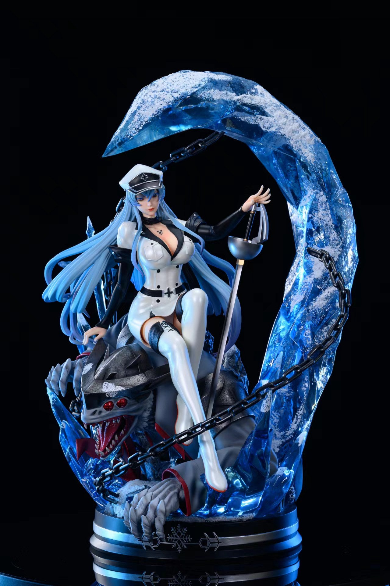 【Last one】1/4 Scale The Ice Queen Esdeath with LED-Akame Ga Kill-First ...