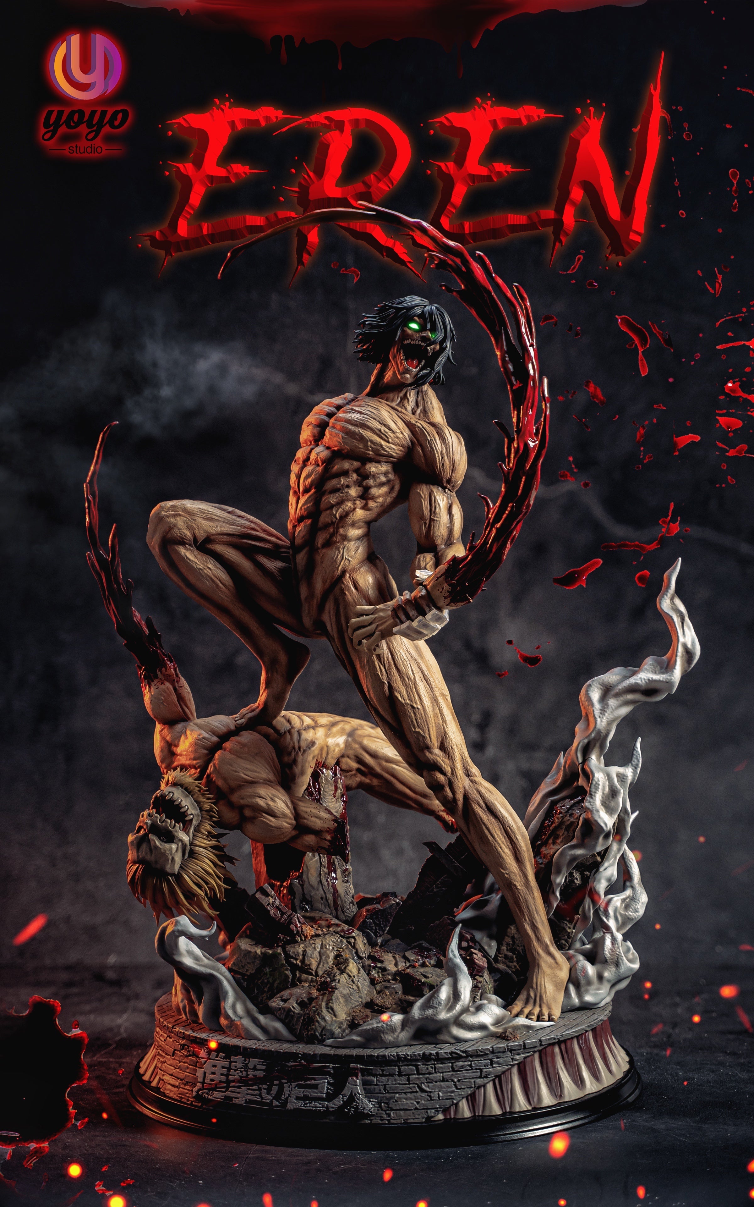 【Few left】Eren Jaeger-The Attack Titan statue-Attack on Titan-YOYO ...