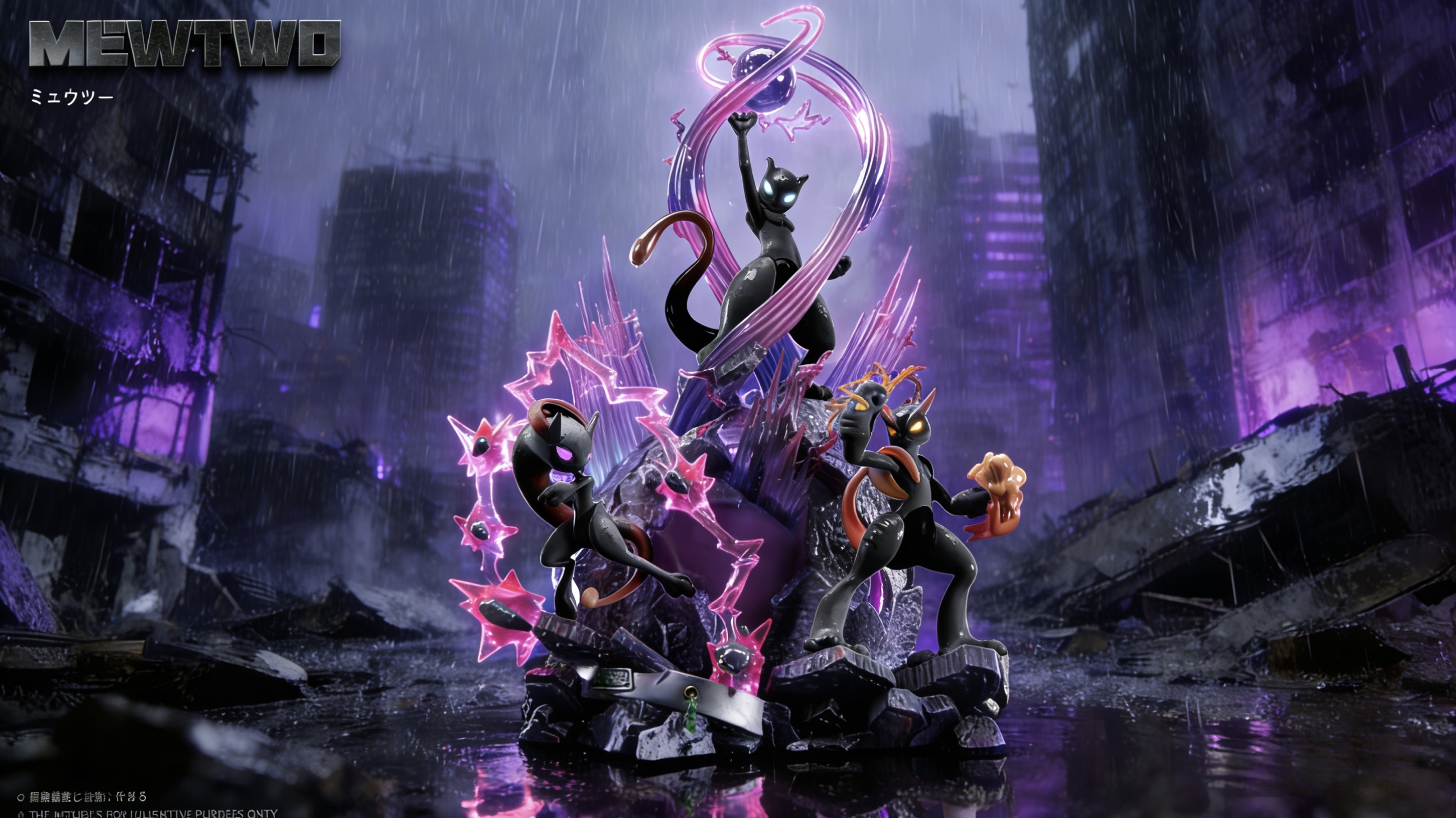 【Pre-sale】1/20 Scale Mewtwo Group with LED-JP Studio - weareanimecollectors