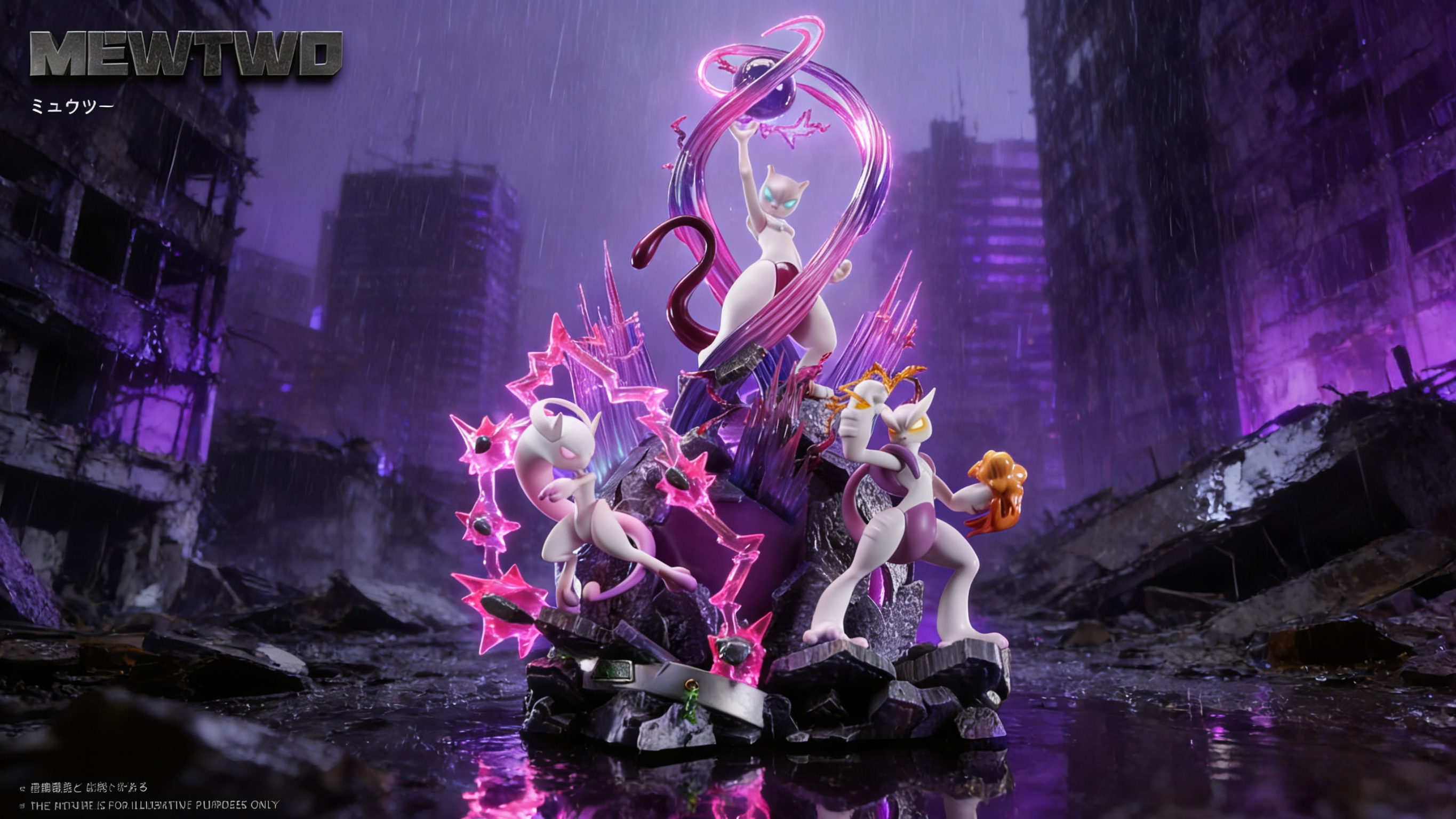 【Pre-sale】1/20 Scale Mewtwo Group with LED-JP Studio - weareanimecollectors