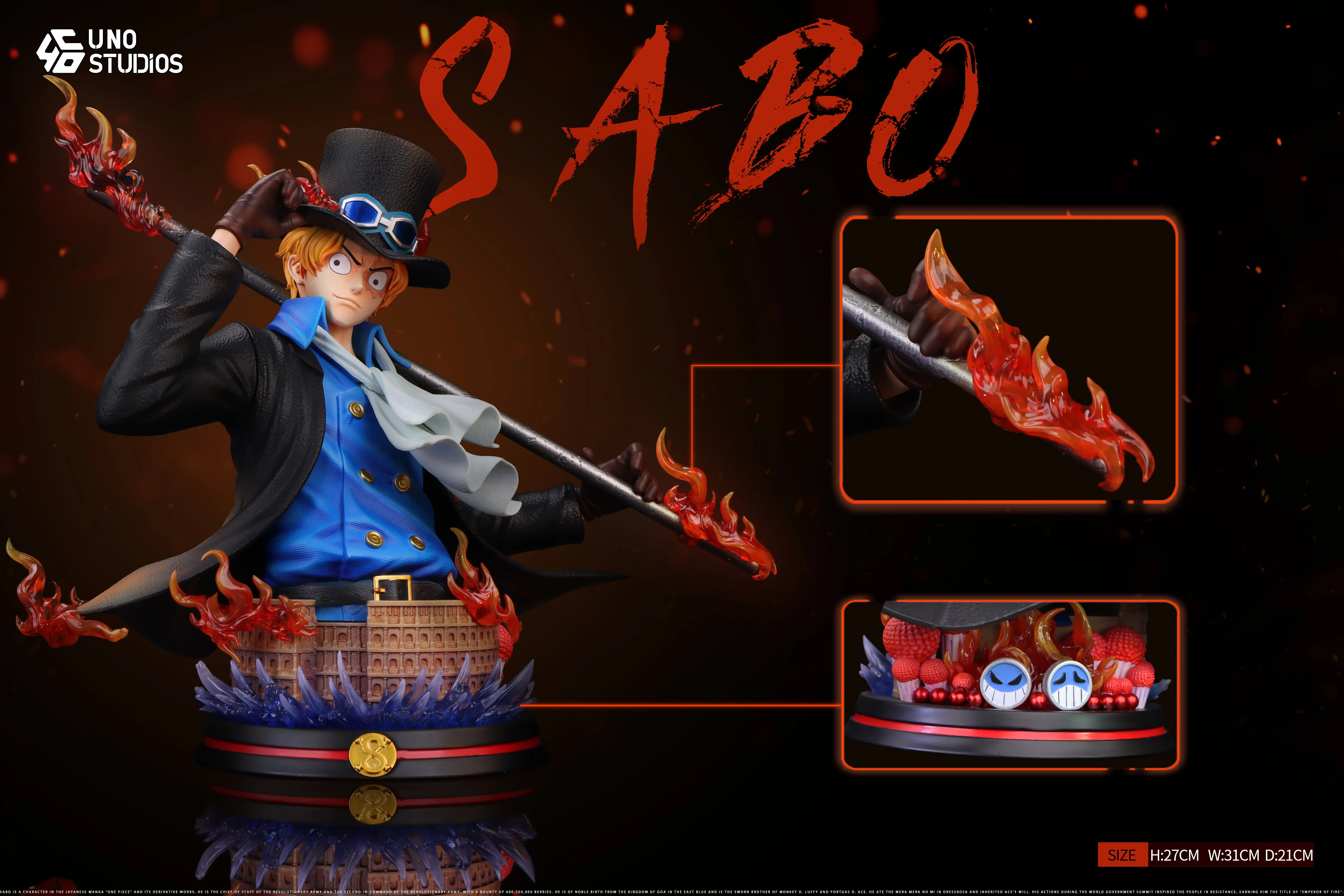 【Pre-sale】1/4 Scale Bust of Sabo-UNO Studio - weareanimecollectors