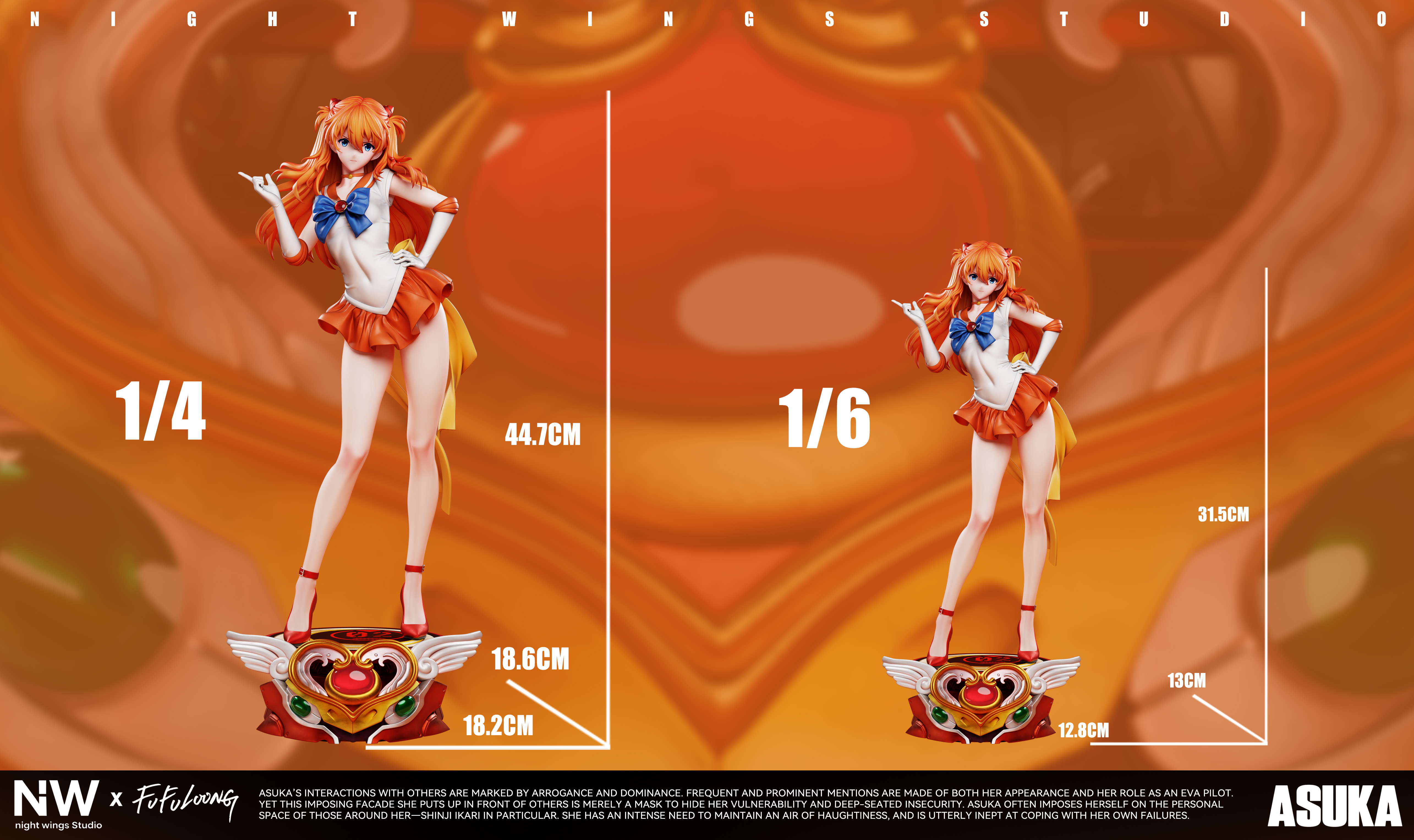 【Pre-sale】1/6 and 1/4 Scale Sailor Moon Asuka-Night Wing Studio ...