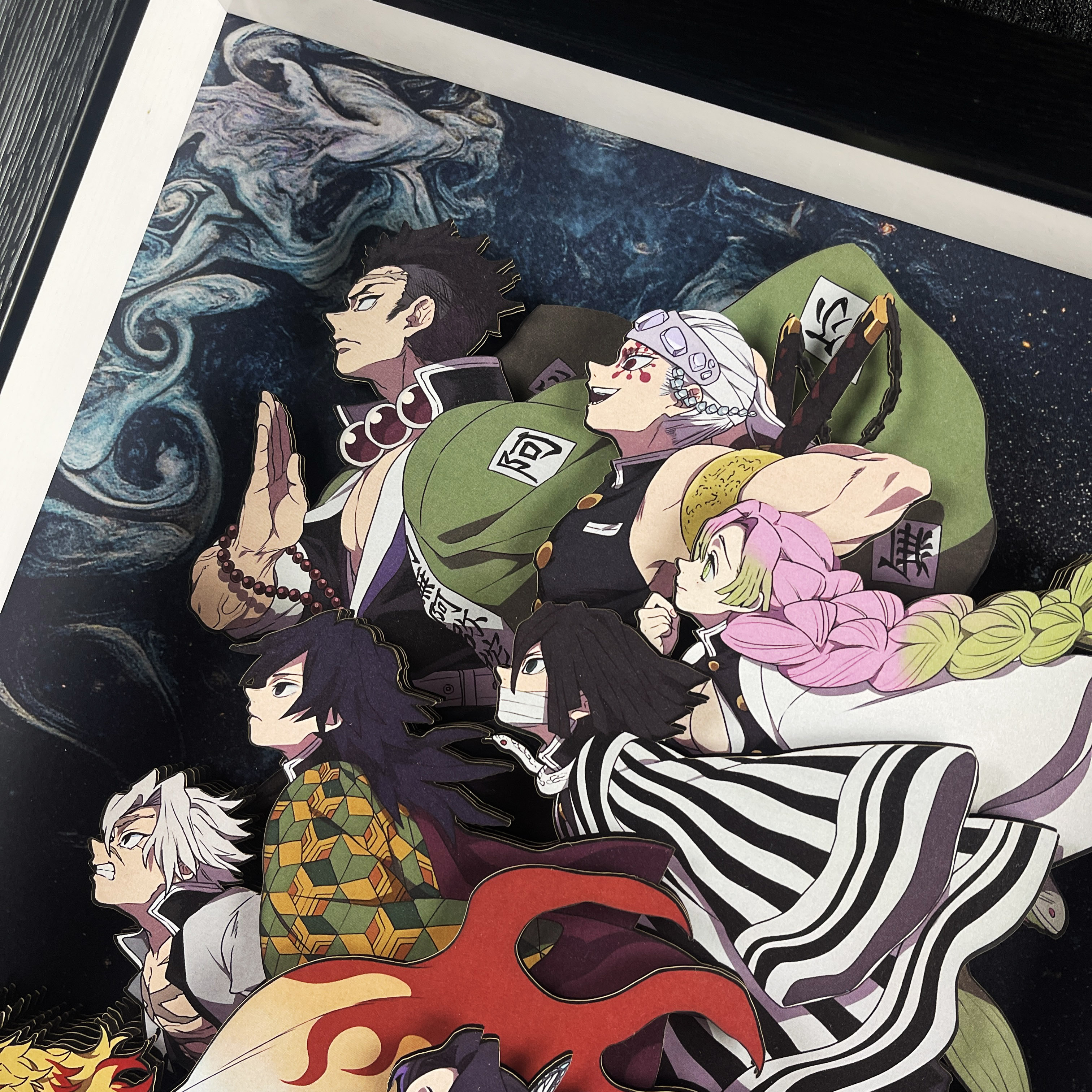 【Pre-sale】KKNM-004 Decorative Painting of Nine Hashiras-Black and White ...